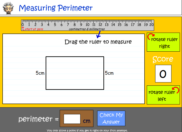 Calculating Perimeter Using Centimetres And Millimetres Studyladder
