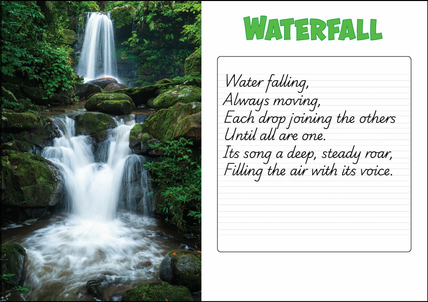 Waterfall - Handwriting Task - Studyladder Interactive Learning Games