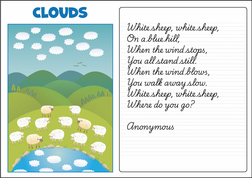 Clouds - Handwriting Task (Can) - Studyladder Interactive Learning Games