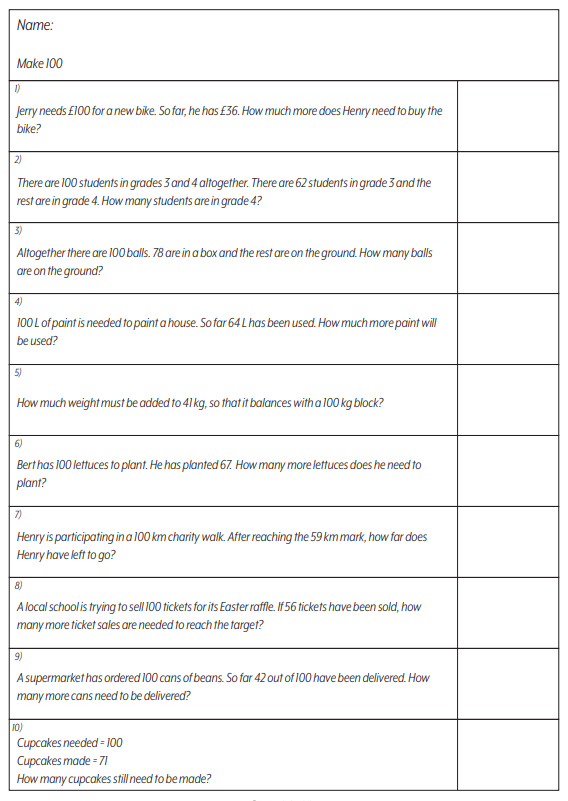 Make 100 - Studyladder Interactive Learning Games