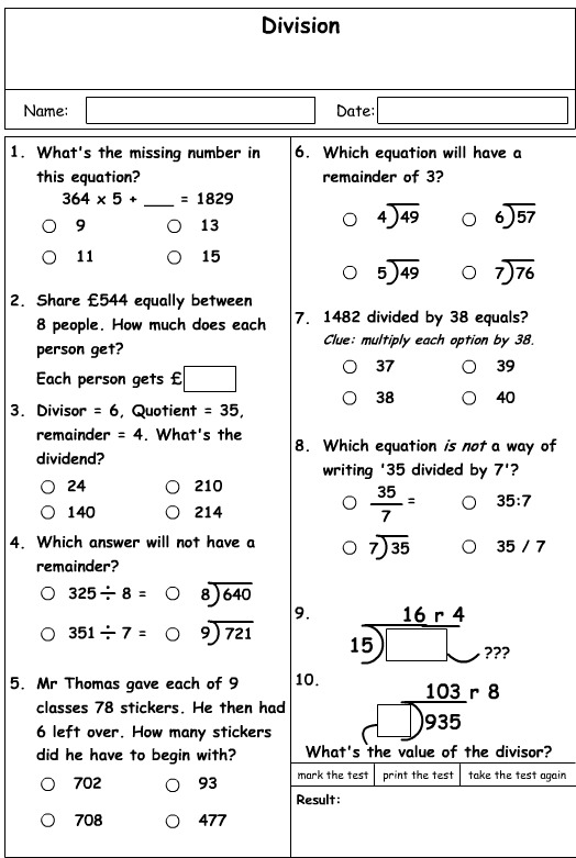 Division - Studyladder Interactive Learning Games