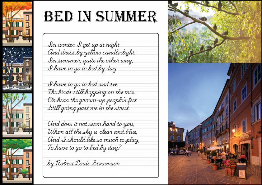 Bed in Summer - Handwriting Task - Studyladder Interactive Learning Games