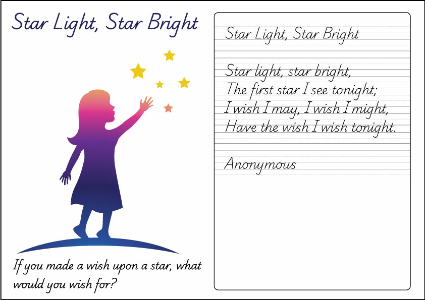 Star Light, Star Bright - Handwriting Task - Studyladder Interactive Learning Games