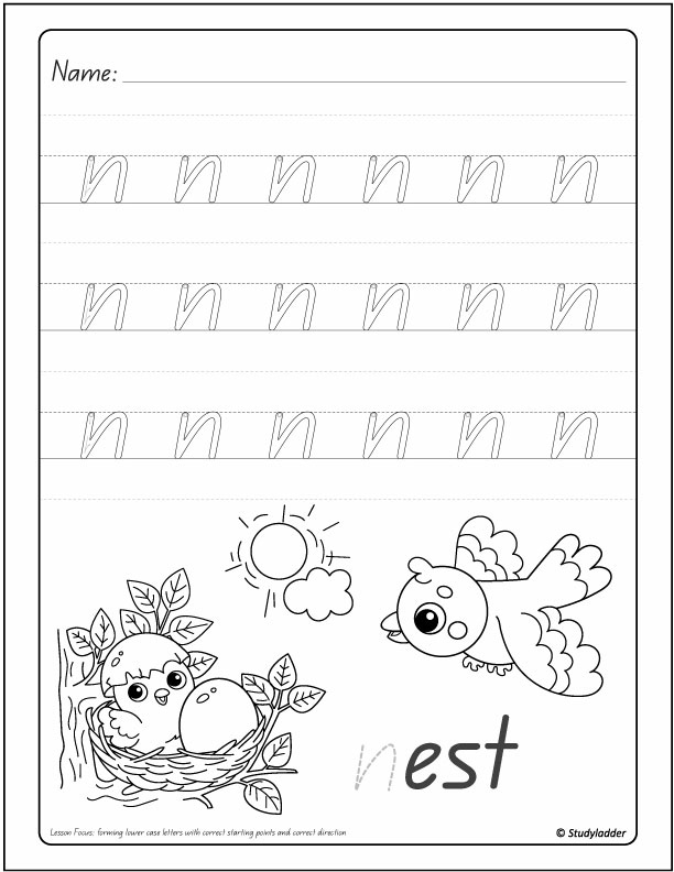 Lower Case n (Qld) - Studyladder Interactive Learning Games