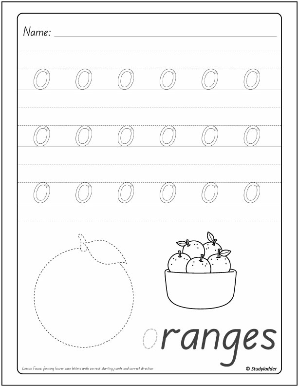 Lower Case o (Vic, WA, NT) - Studyladder Interactive Learning Games