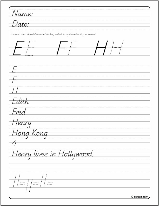 Letters E, F and H (SA) - Studyladder Interactive Learning Games