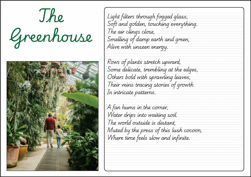 The Greenhouse - Handwriting Task (SA) - Studyladder Interactive Learning Games