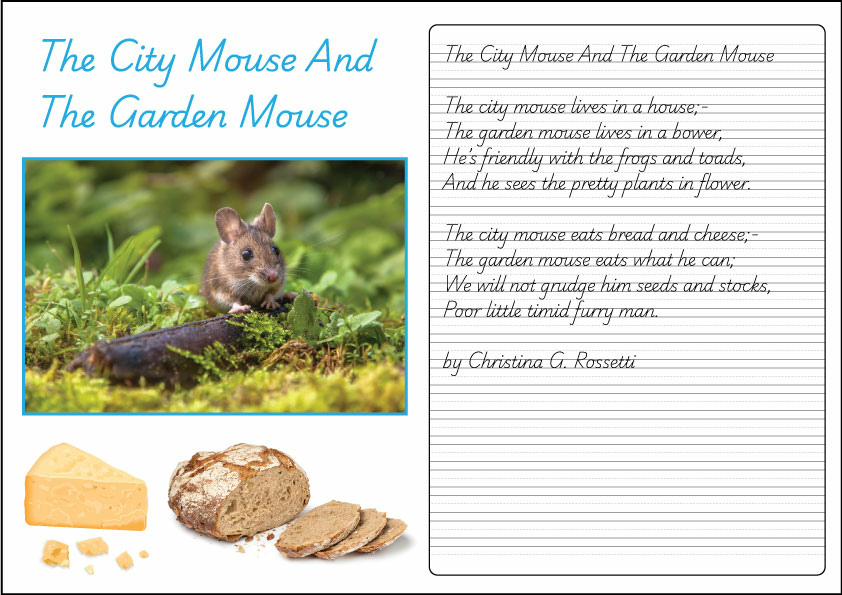 The City Mouse and the Garden Mouse - Handwriting Task (Tas ...