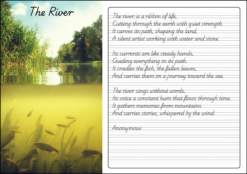 The River - Handwriting Task (Vic, WA, NT) - Studyladder Interactive ...