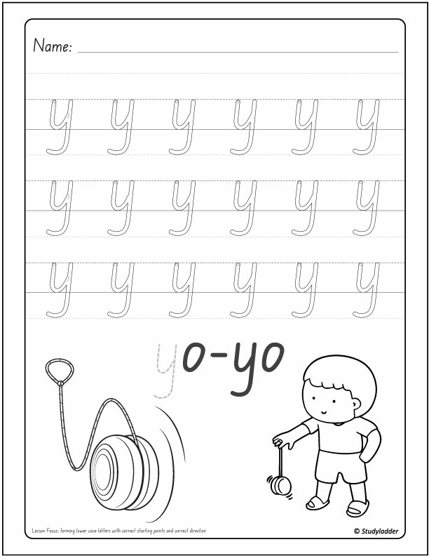 Lower Case y (NSW, ACT) - Studyladder Interactive Learning Games