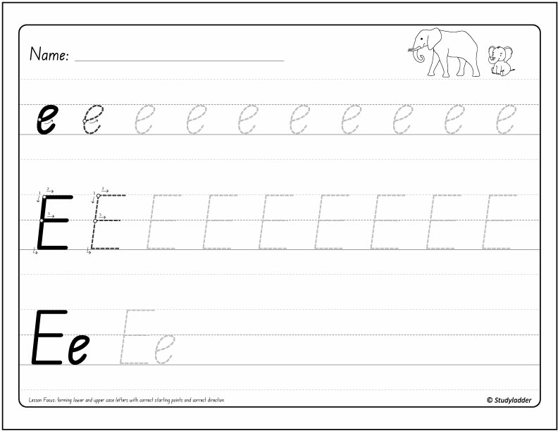 Letter Formation Ee (NSW, ACT) - Studyladder Interactive Learning Games