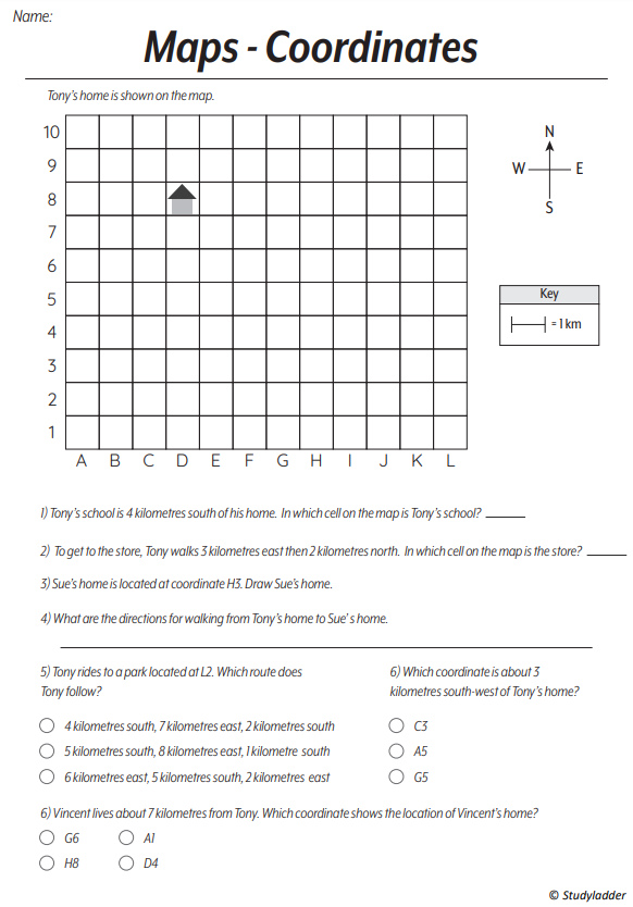 Maps coordinates Studyladder Interactive Learning Games