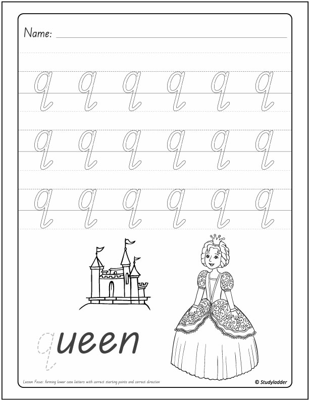 Lower Case q (Tas) - Studyladder Interactive Learning Games