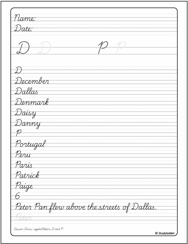 Capital Letters P and D - Studyladder Interactive Learning Games