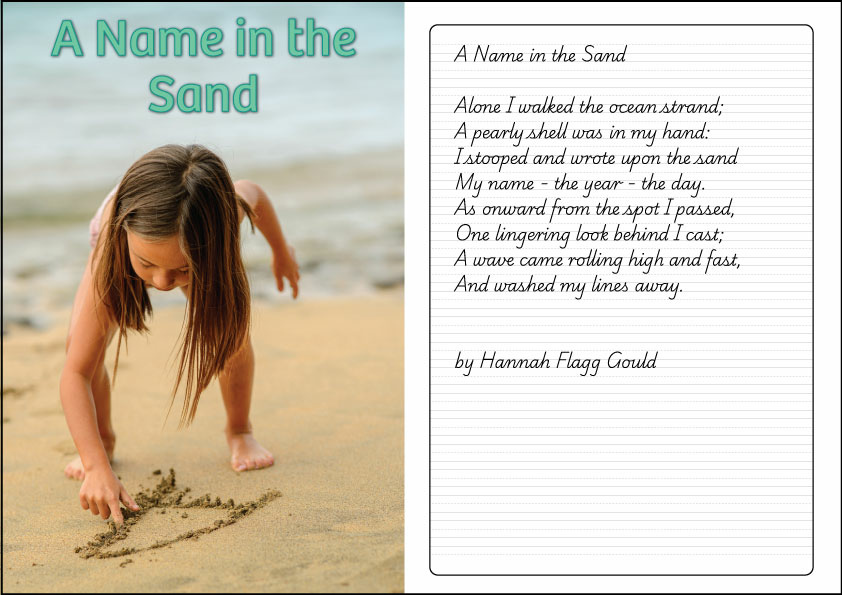 A Name in the Sand - Handwriting Task (Qld) - Studyladder Interactive Learning Games
